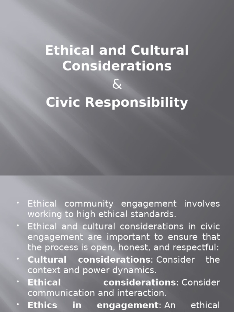 Ethical Civic Engagement Guide | PDF | Civic Engagement | Citizenship