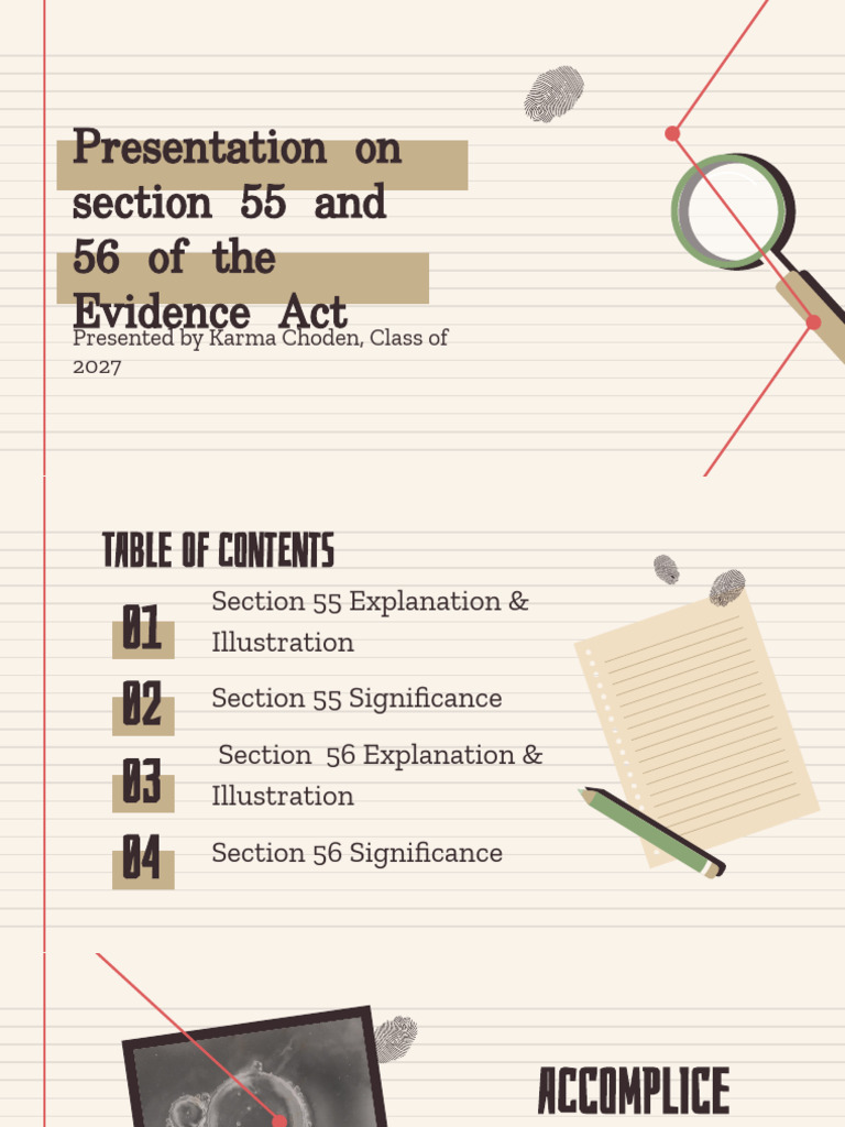Evidence Law Presentation | PDF | Witness | Testimony