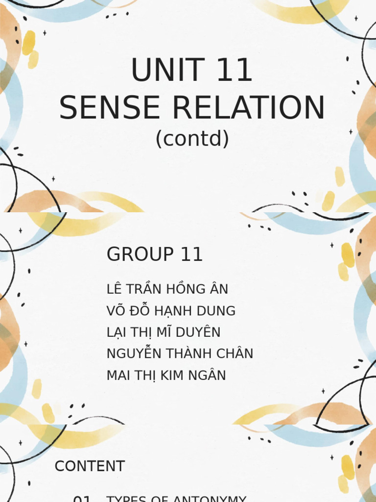 Group 11 - Unit 11 | PDF | Ambiguity | Word