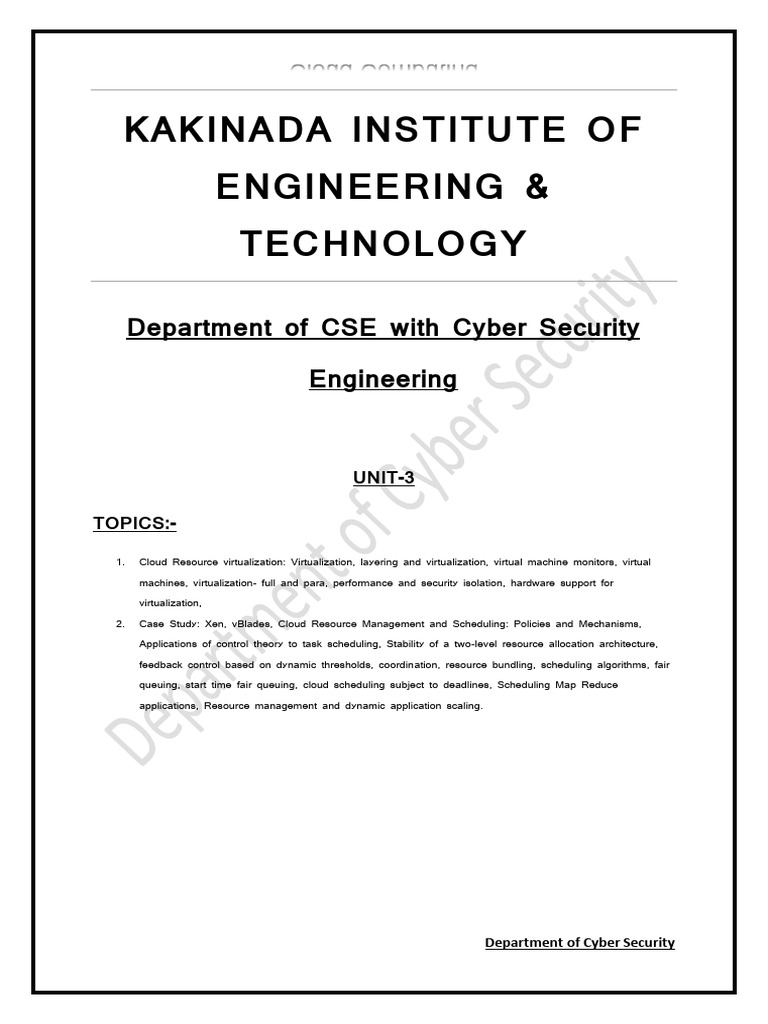 UNIT-3 Cloud Computing | PDF | Virtualization | Virtual Machine