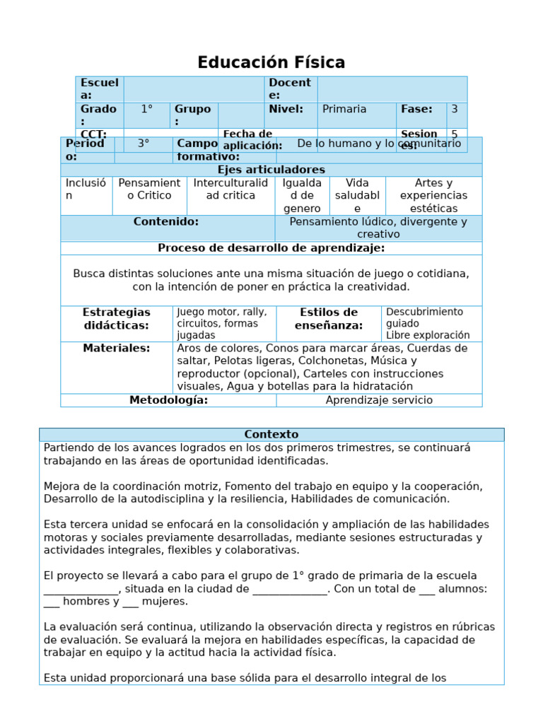 Prim. 1° Per. 3° Proyecto 1 | PDF | Evaluación | Aprendizaje
