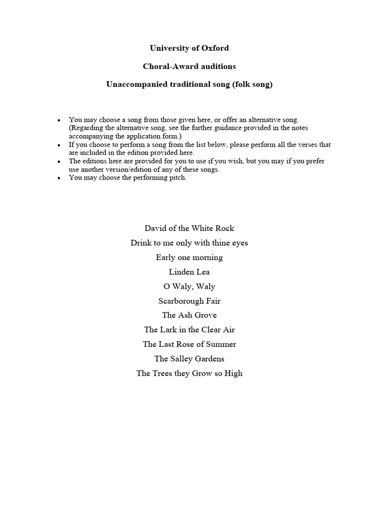 Choral Traditional Song Scores | PDF