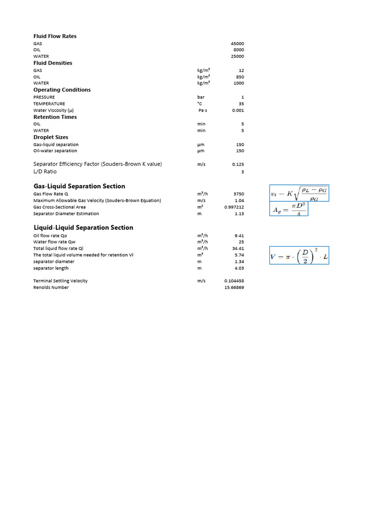 Three_Phase_Separator_Calculation | PDF