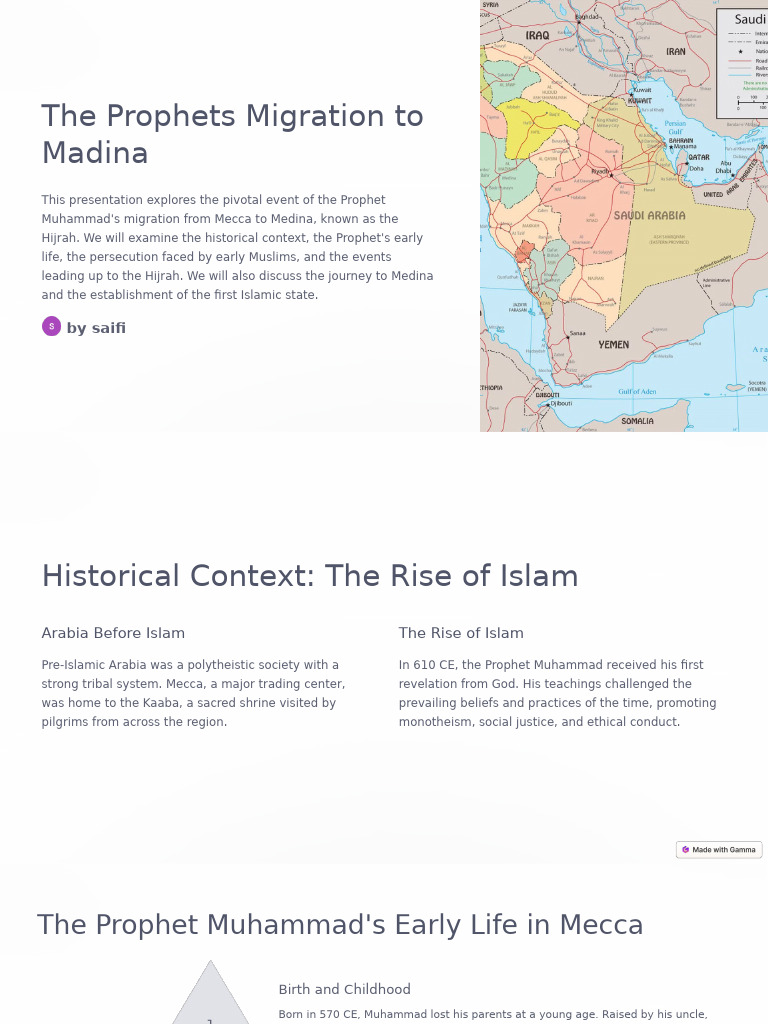 The Prophets Migration To Madina | PDF | Muhammad | Medina