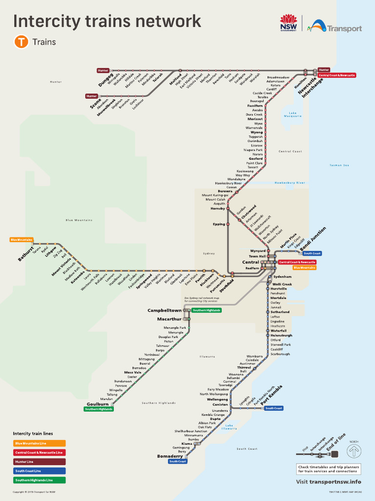 Intercity Trains Network Map 2 | PDF