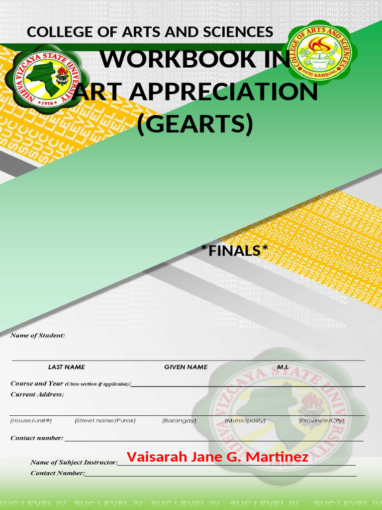 Art Appreciation Finals Workbook | PDF | Fair Use | Video