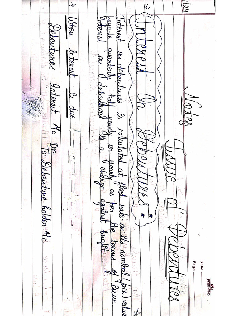 Issue of Debentures | PDF | Interest Bearing Instruments | Fixed Income