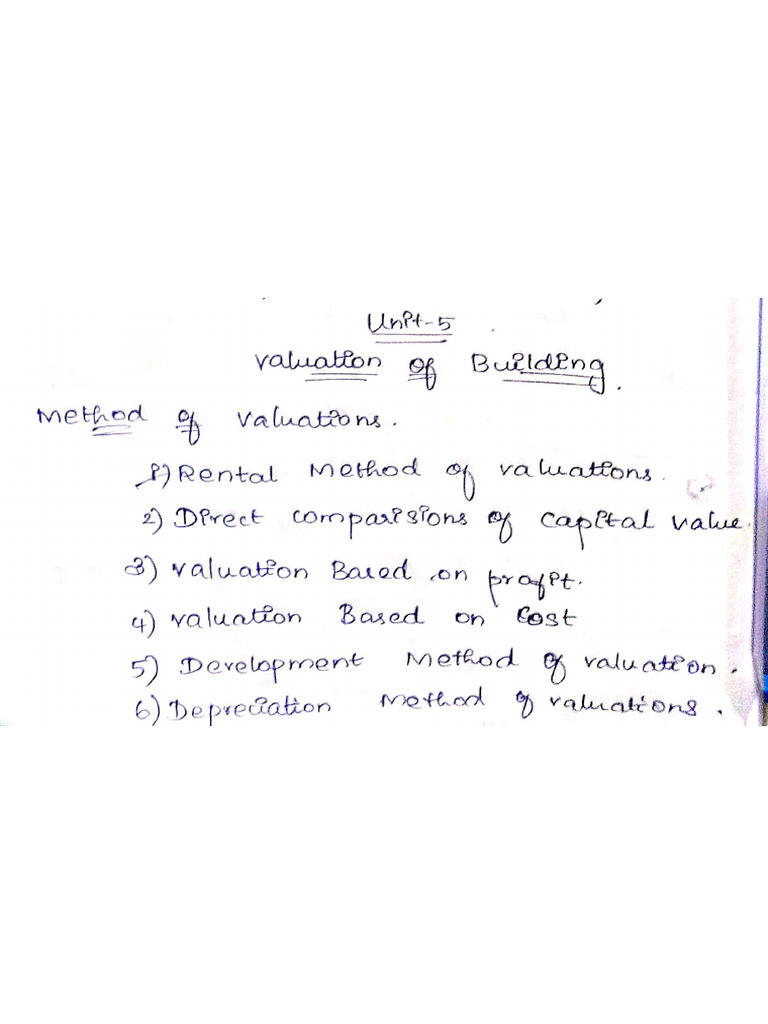 Method of Valuation Unit-5 | PDF