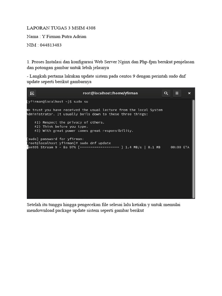 Tugas 3 Administrasi Server | PDF