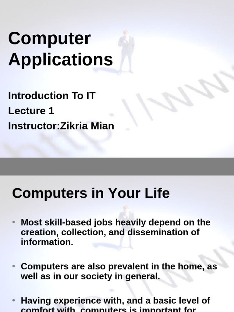 Introduction to Computer Applications | PDF | Floppy Disk | Compact Disc