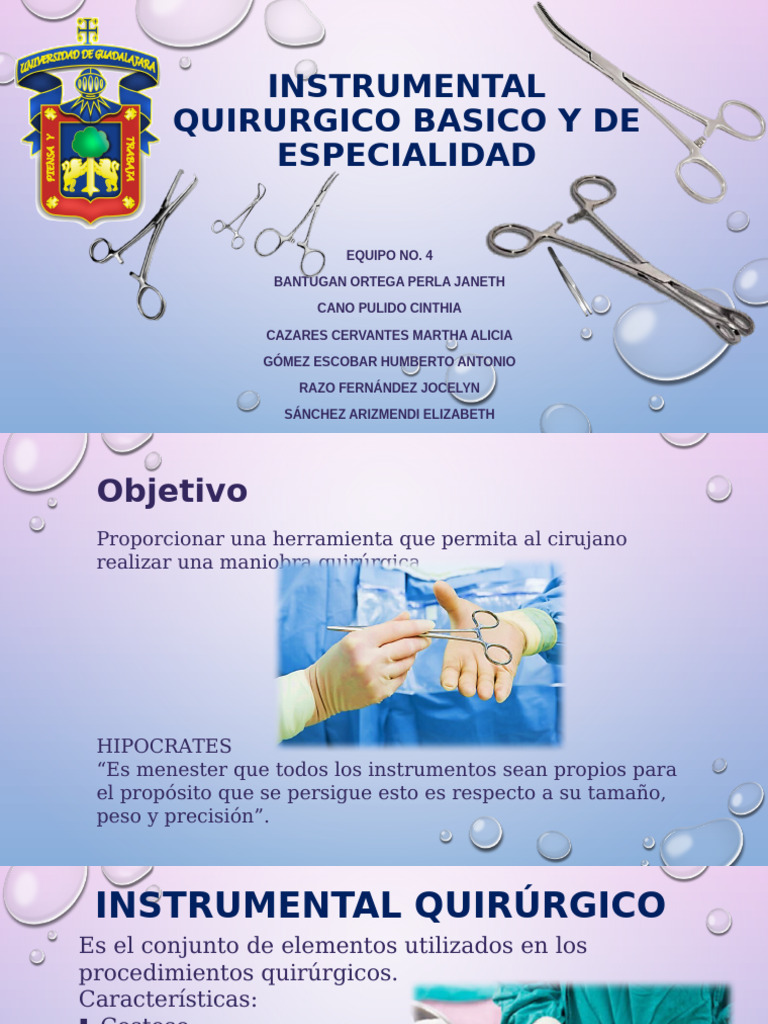 INSTRUMENTAL bASIC-ESP | PDF | Cirugía | Materiales