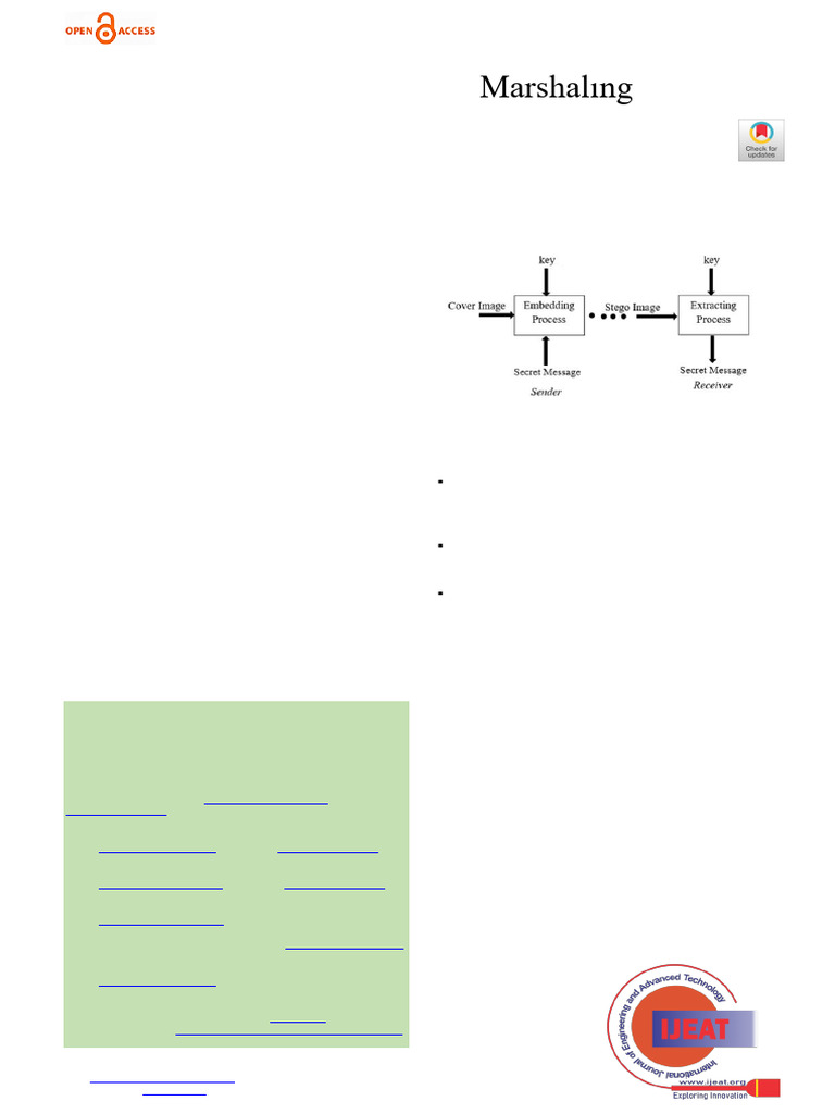 Image Steganography Using Marshaling of RGB | PDF | Applied Mathematics | Cryptography