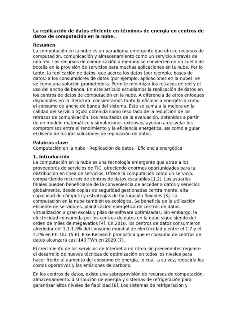 Energy-efficient data replication in cloud computing datacenters | PDF ... Energy-efficient data replication in cloud computing datacenters | PDF ...