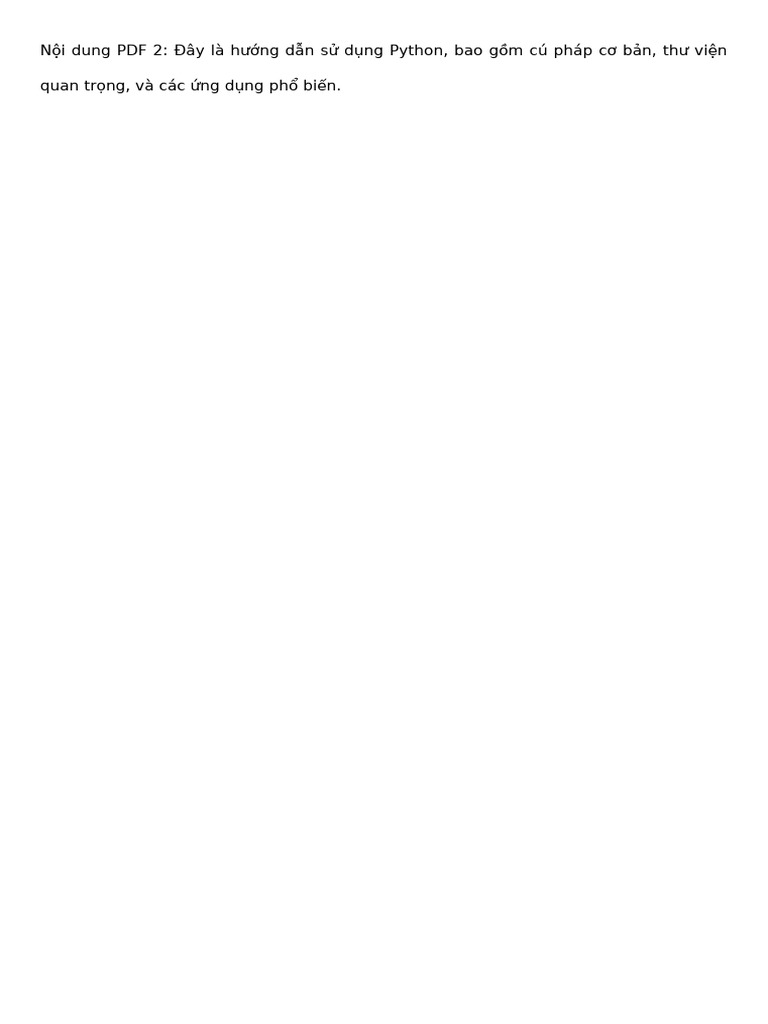 PDF 2 Huong Dan Python | PDF