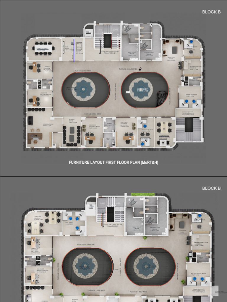 Block b Floor plans | PDF | Technical Drawing