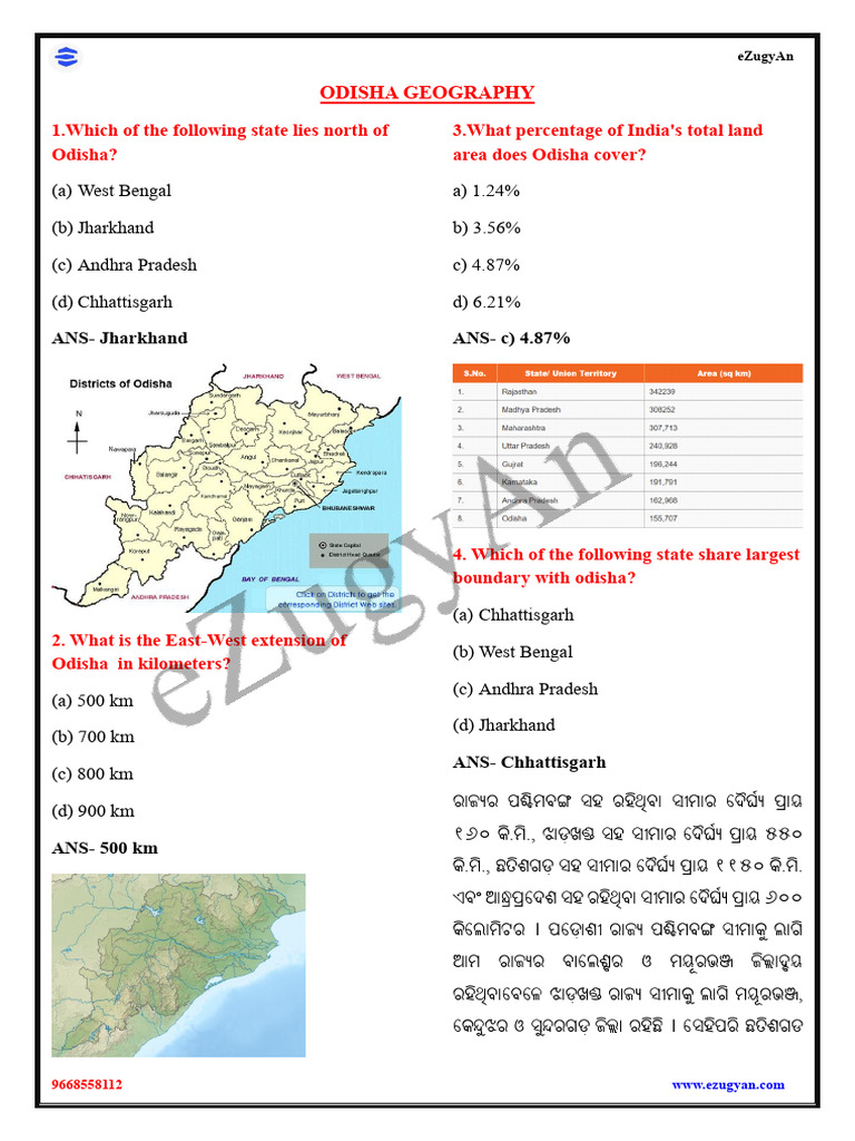 ODISHA GEOGRAPHY | PDF | Soil | Horticulture