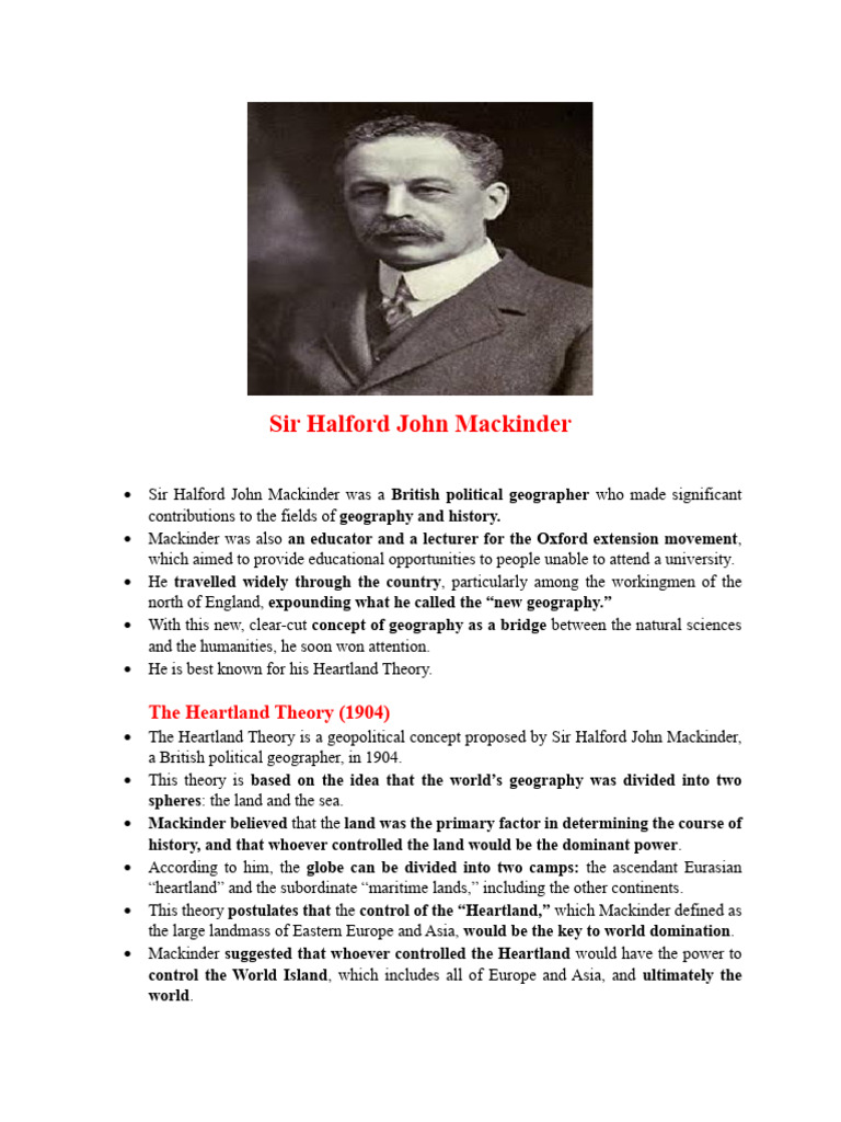 Mackinder and Stamp | PDF | Geopolitics | Liberal Arts Education