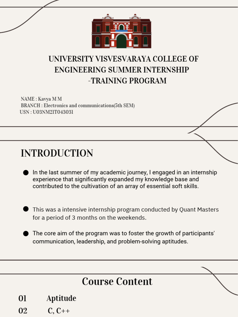 Internship.pdf | PDF | C++ | Computer Programming