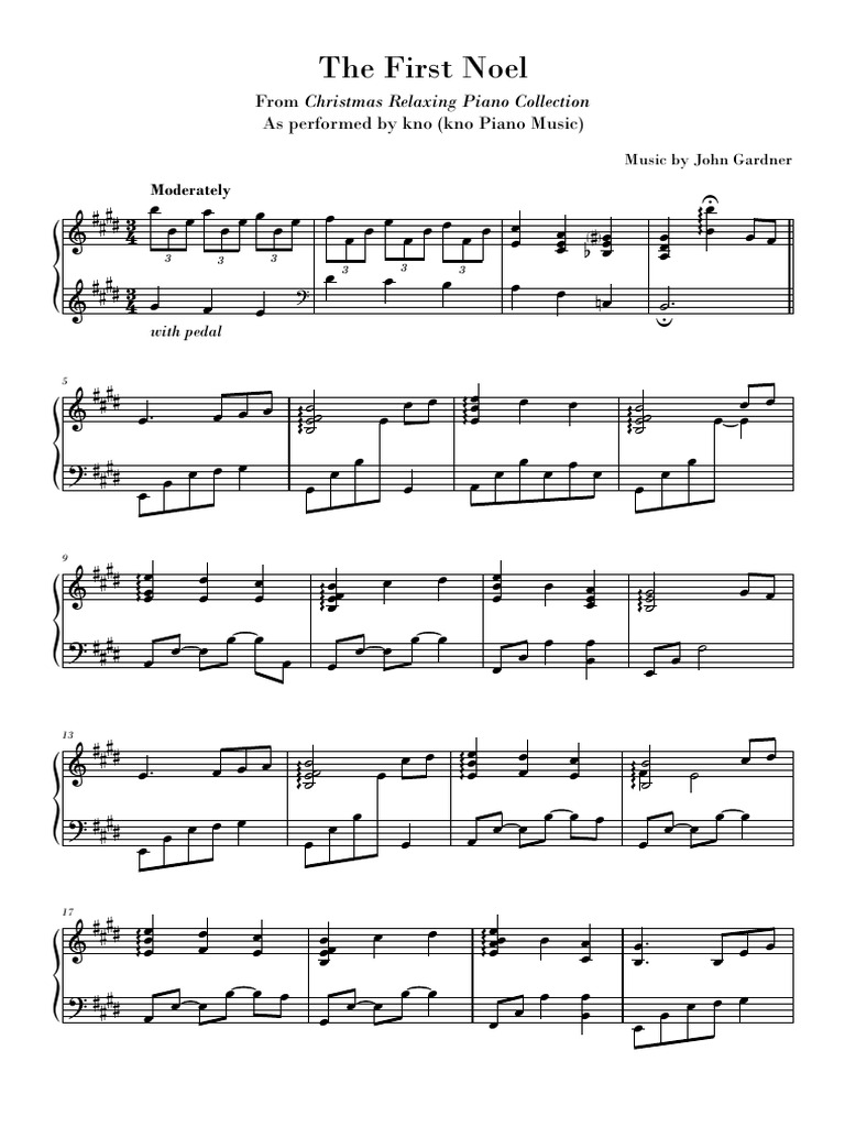 第一个圣诞节The First Noel | PDF | Box Zithers | Keyboard Instruments