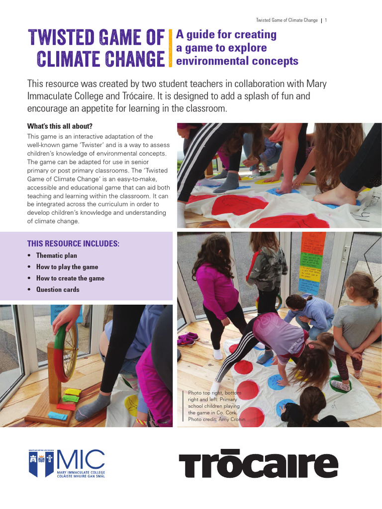 Twisted Game of Climate Change | PDF | Climate Change | Teachers