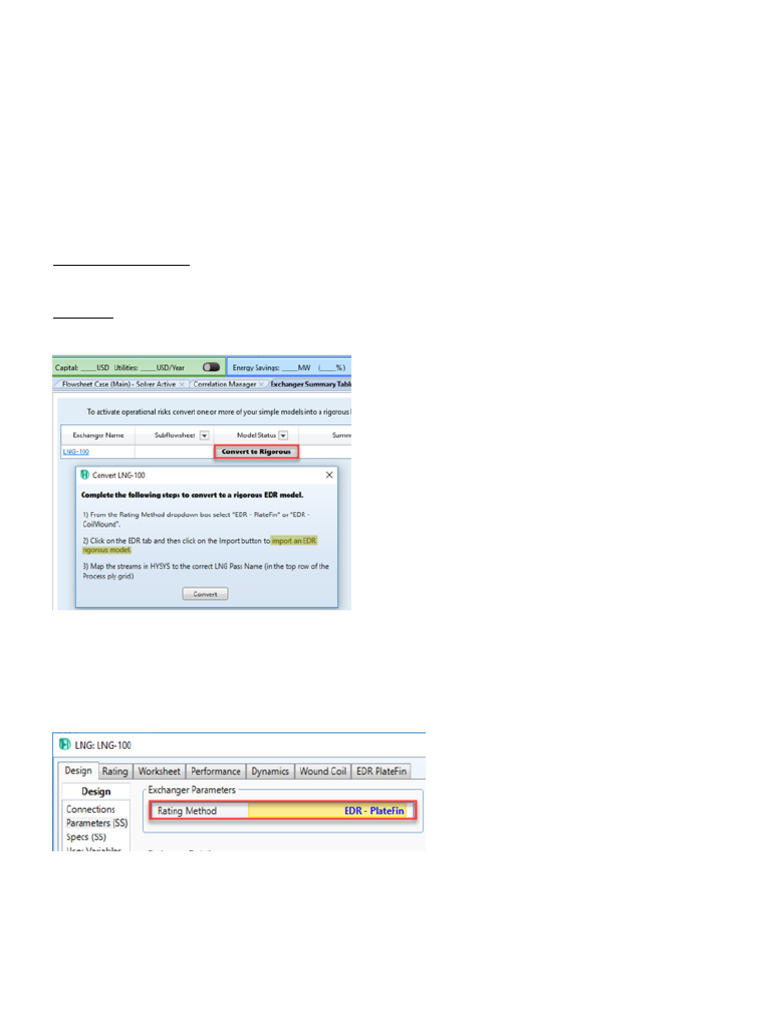 How To Size A LNG (Plate Fin Exchanger) Without Importing An EDR Model ...