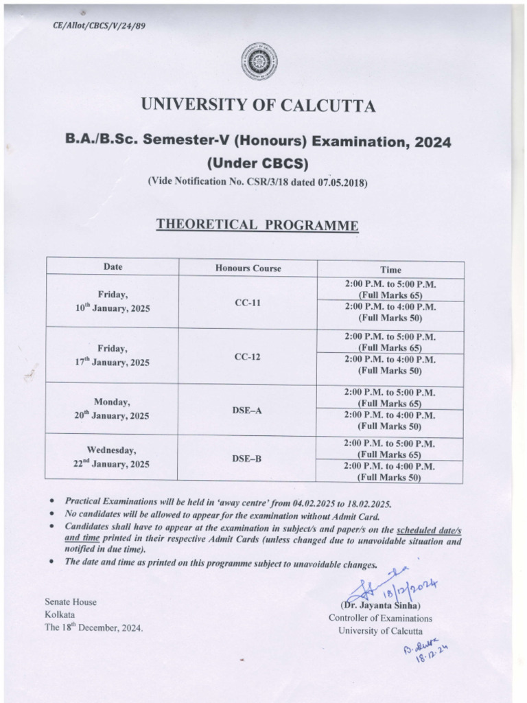 PROGRAMME_THEORY_BA_BSC_BCOM_SEM V_2024_CBCS | PDF | Science | Liberal Arts Education