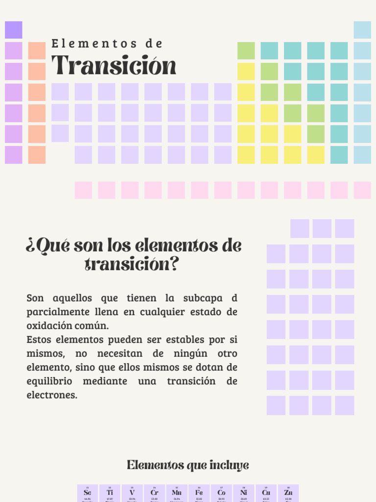 Elementos de transición_Presentación | PDF