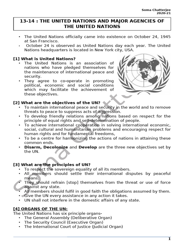 History 20-21 Chapter 13-14 | PDF | United Nations Security Council ...