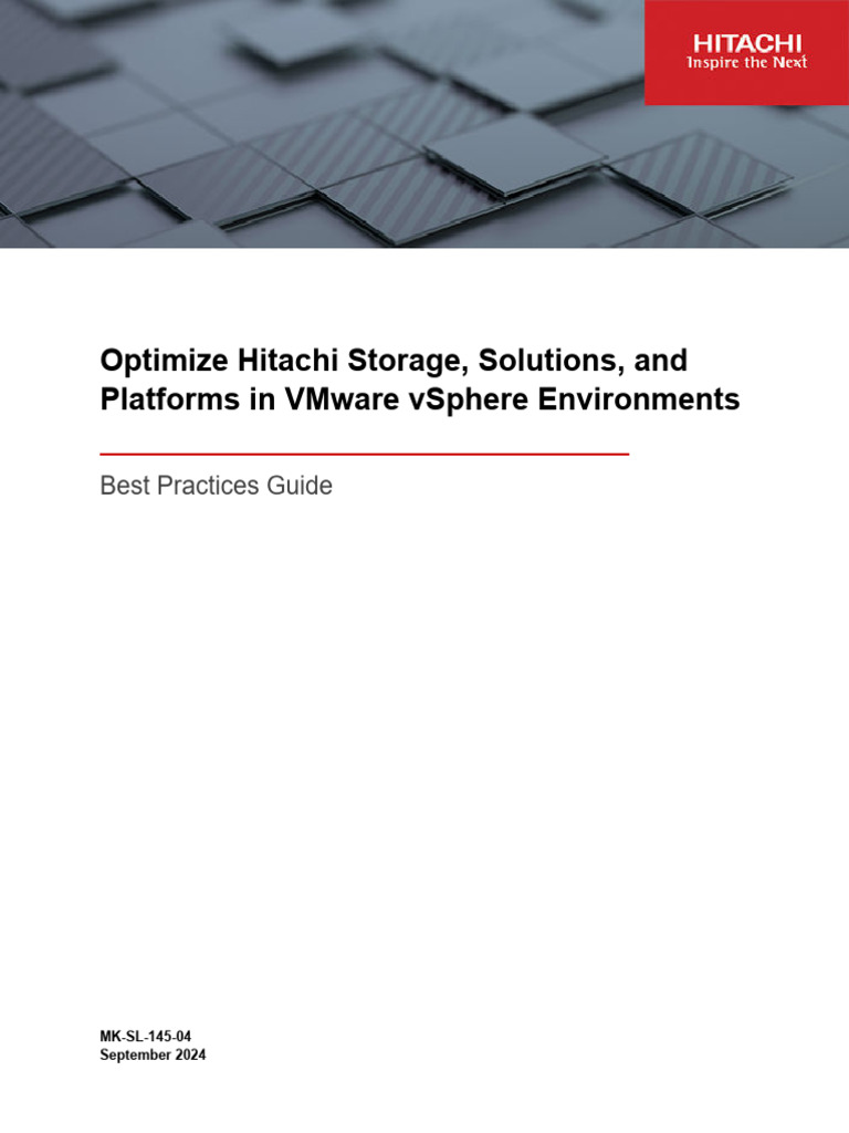 Optimize Storage Compute Platforms in Vmware Vsphere Environments Best Practices Guide | PDF ...