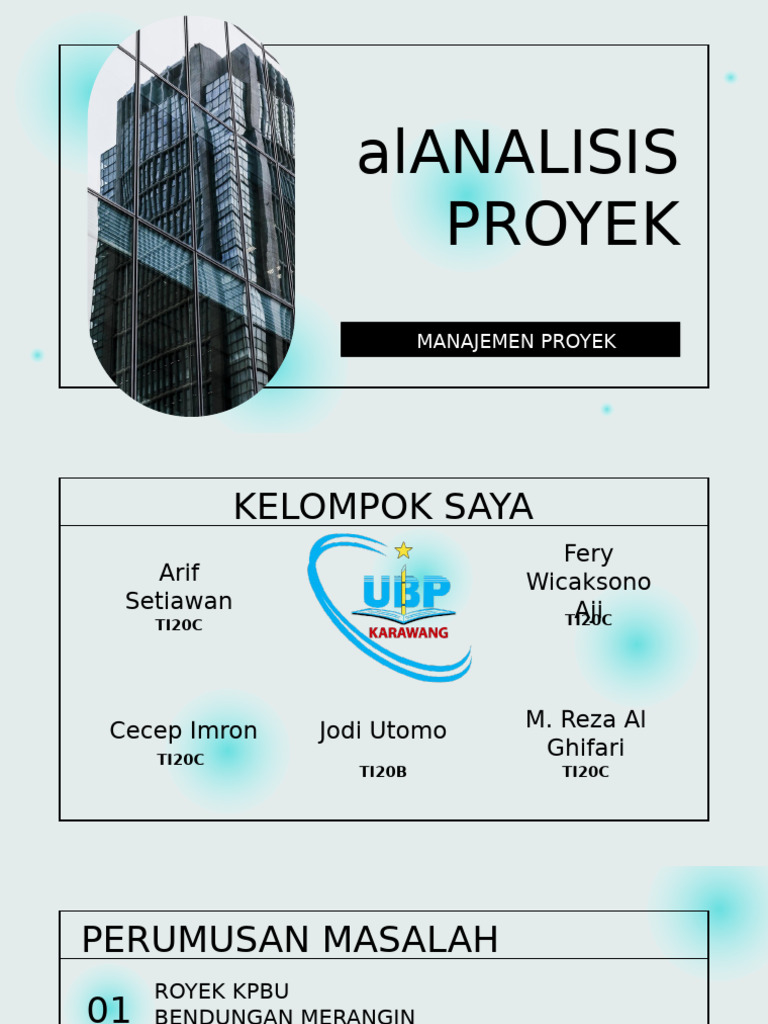 Analisis Proyek Kelompok Arif | PDF