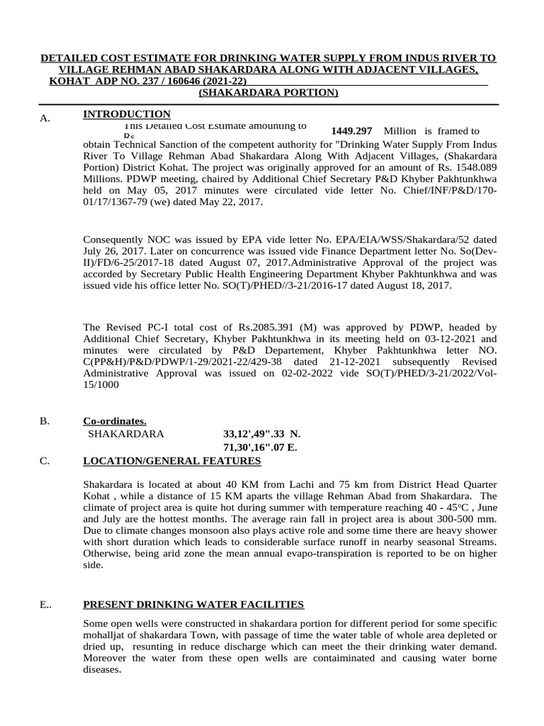 2 - History Shakardara Corrected | PDF | Water | Pump