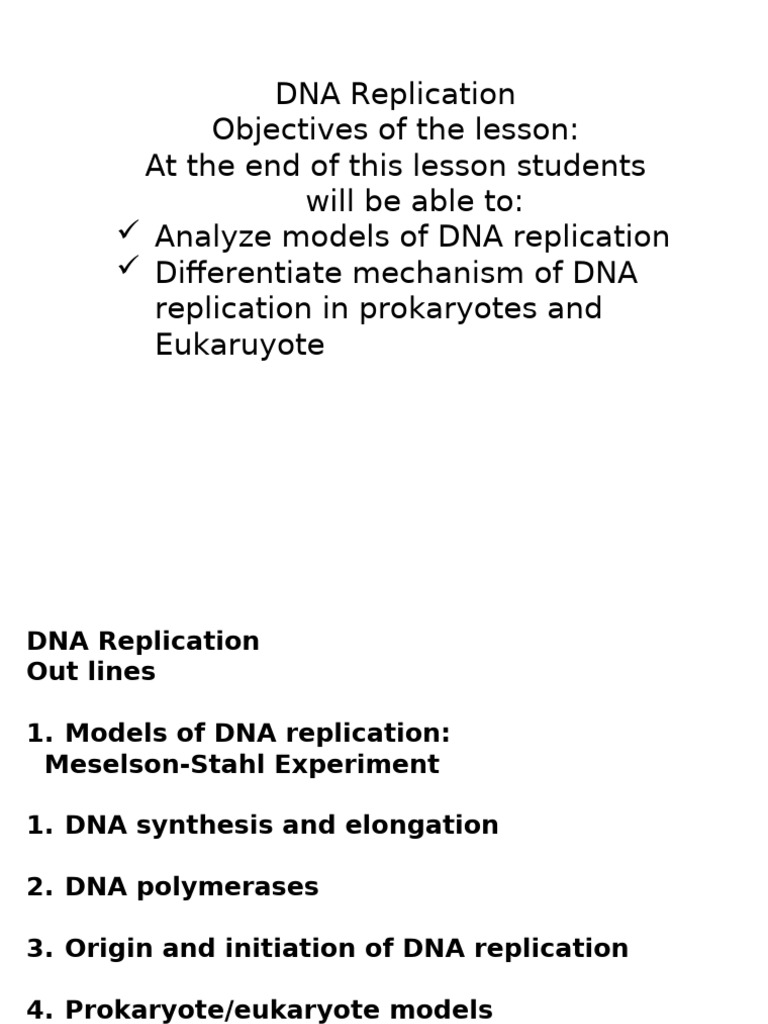 04 DNA Replication | PDF | Dna Replication | Dna 04 DNA Replication | PDF | Dna Replication | Dna