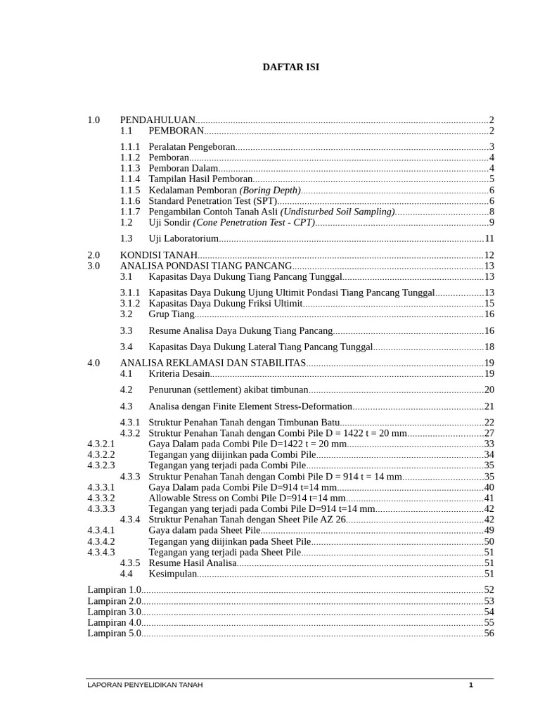 Laporan Tanah Tarahan | PDF