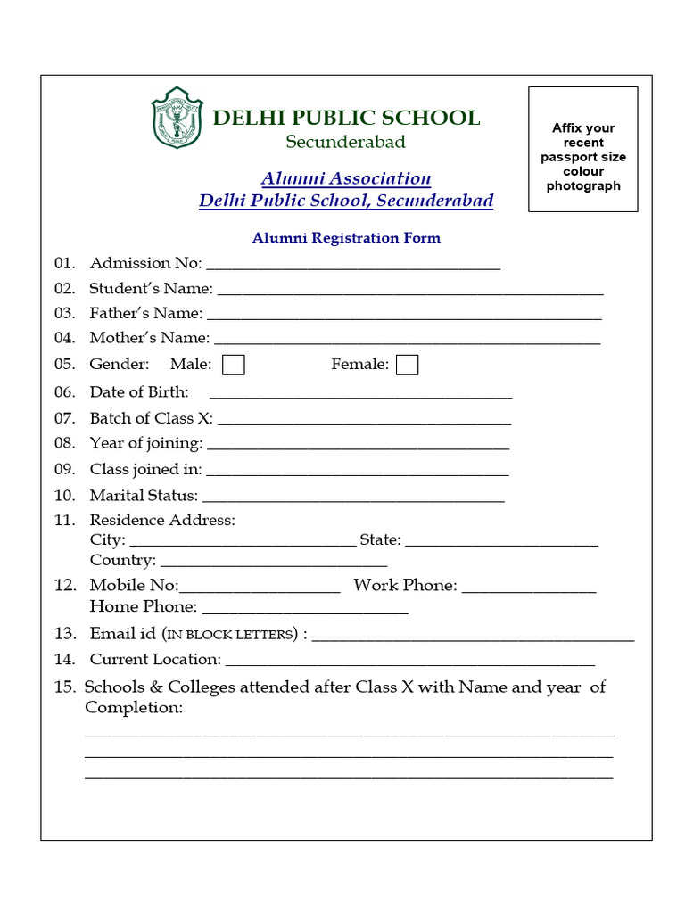 Alumni Registration Form | PDF | Authentication | Government And Personhood