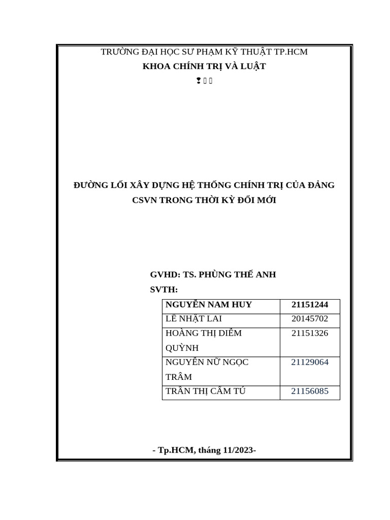 Tiểu luận LSD final | PDF