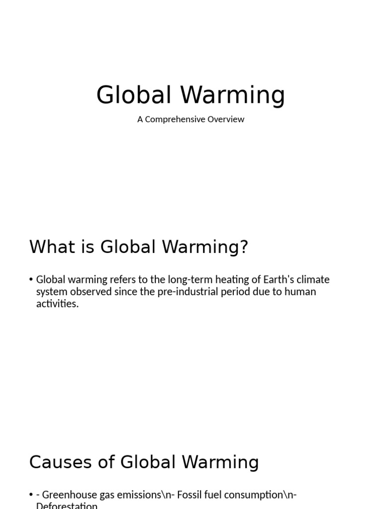 Global Warming | PDF