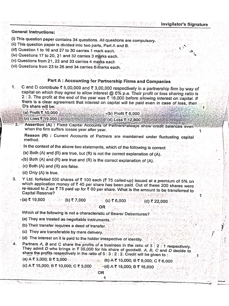 My Pre Board Paper | PDF