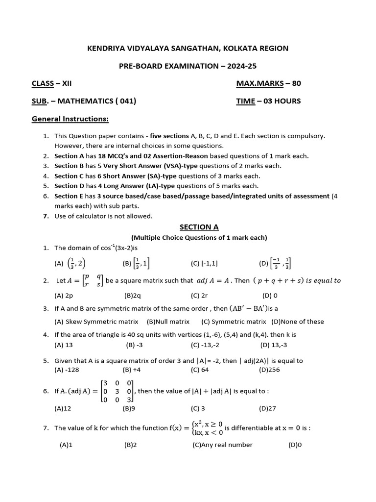 Maths-QP-2 | PDF | Function (Mathematics) | Equations