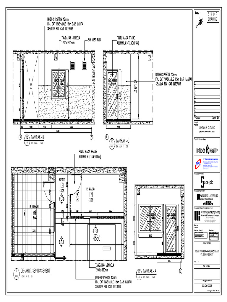 Denah Ruang Makan LT. Semi Basement | PDF