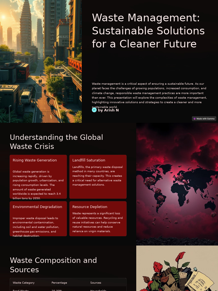 Sustainable Waste Management Solutions | PDF | Waste | Recycling