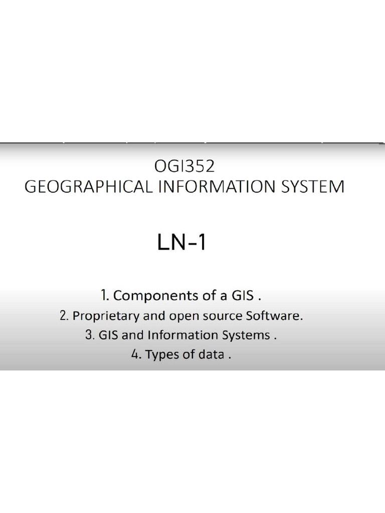 Gis 1 | PDF