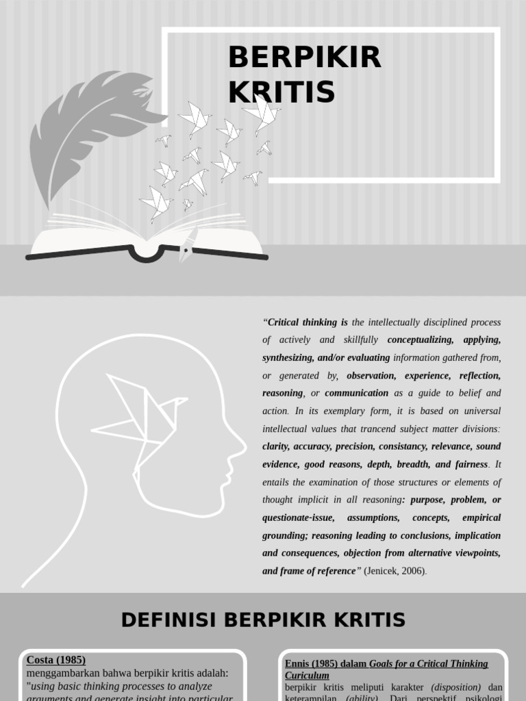 Keterampilan Berpikir Kritis | PDF