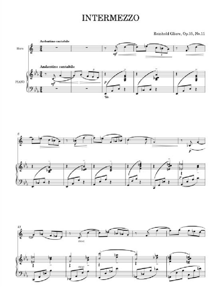 Intermezzo - Full Score | PDF
