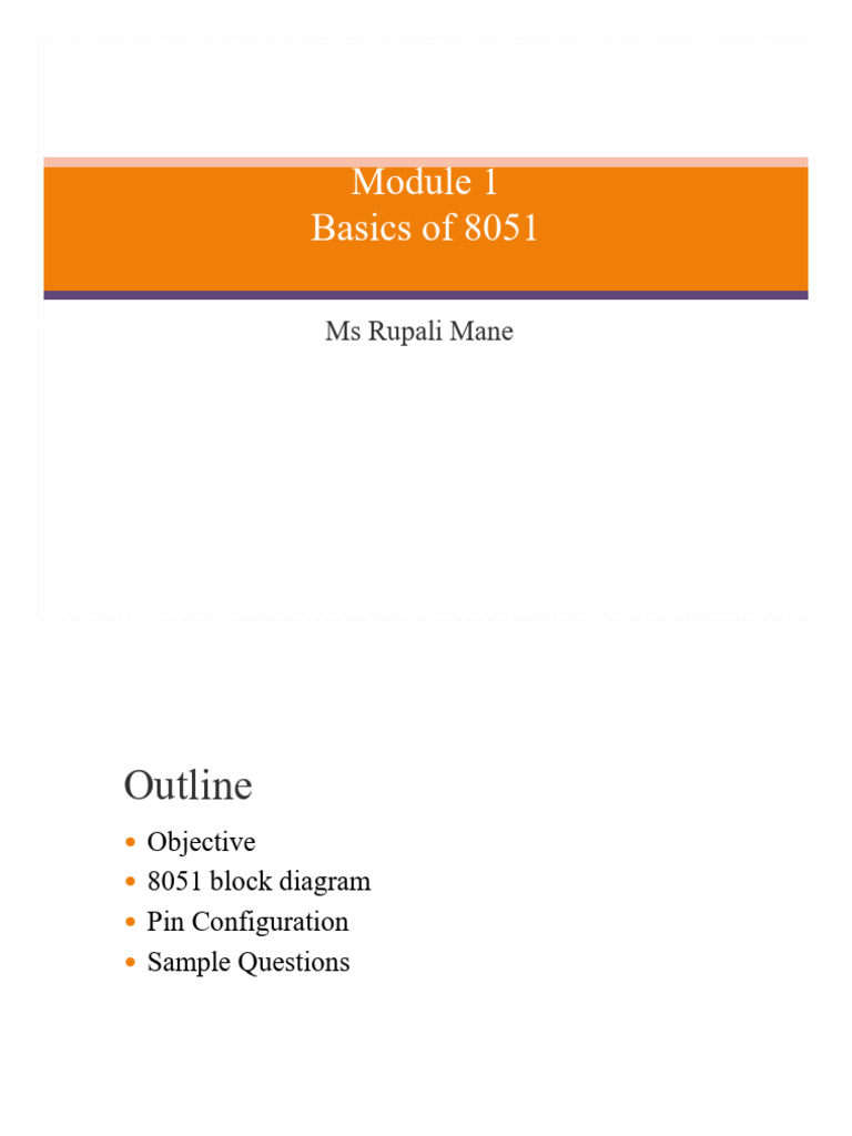 m1 mca | PDF | Microcontroller | Random Access Memory