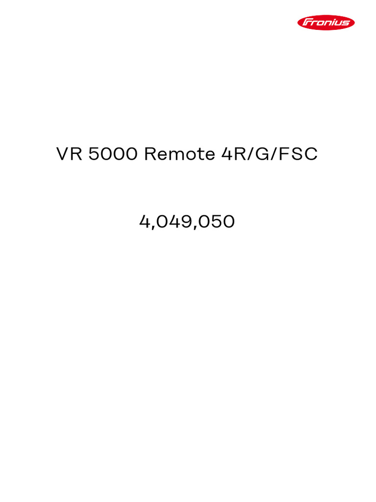 VR 5000 Remote 4R - G - FSC (4,049,050) - 20240309 - 071115 | PDF