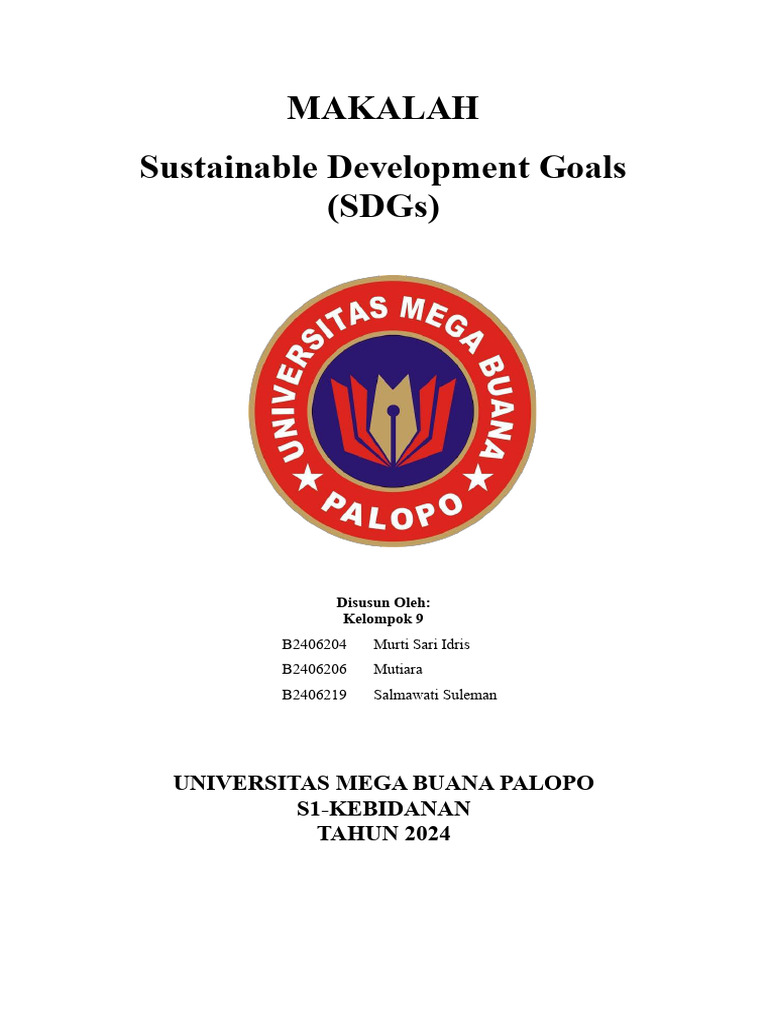 Makalah Sustainable Development Goals (SDGS) | PDF