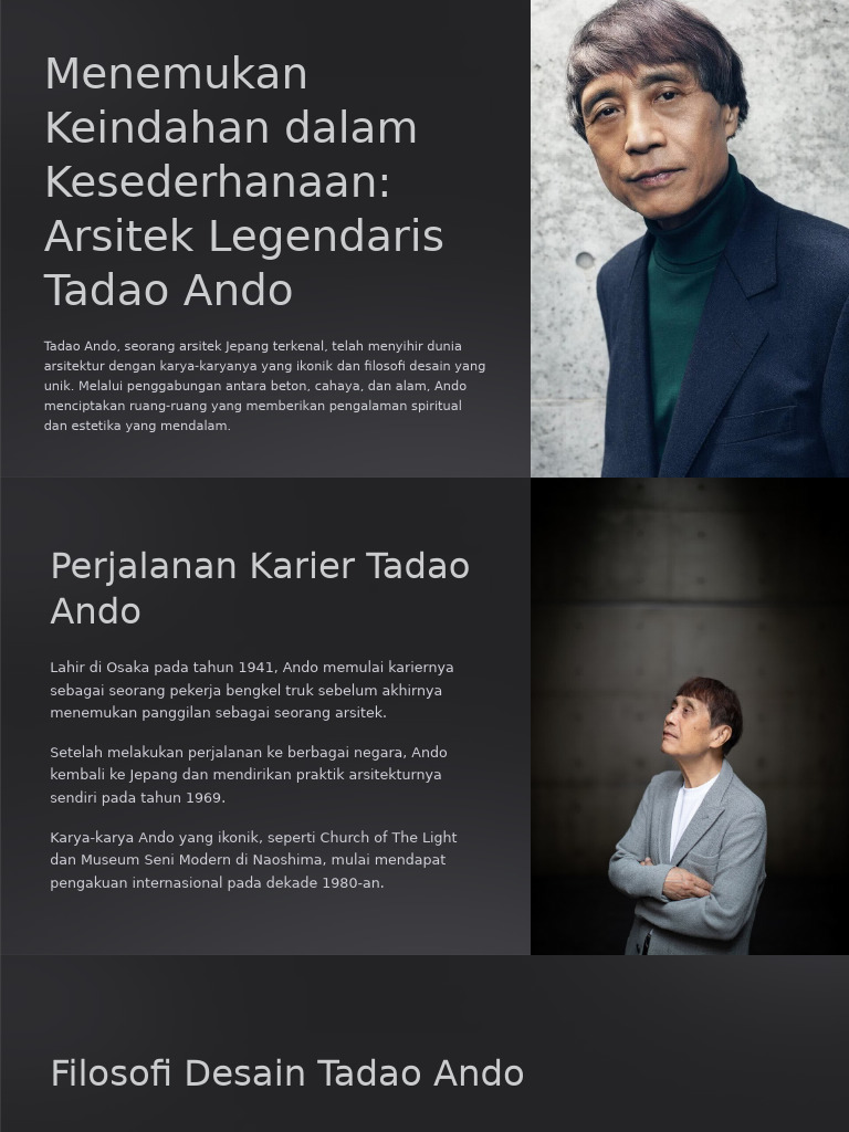 Hendrik Gunawan (241090006) - Tadao Ando | PDF