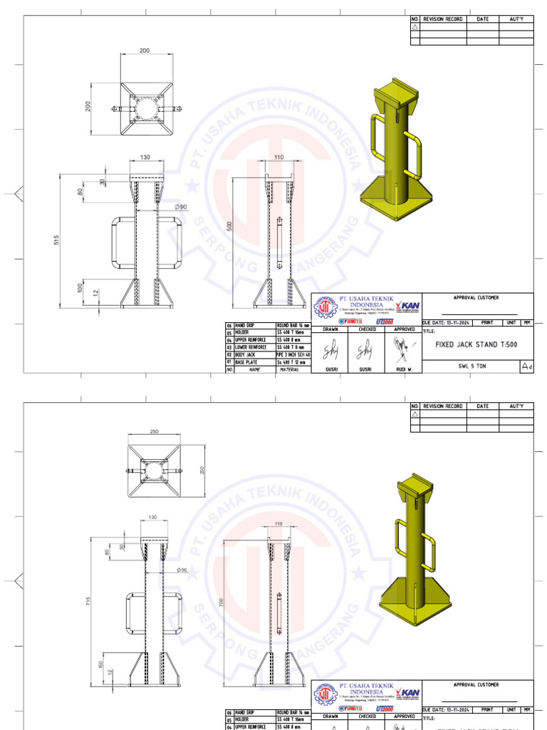 FIXED JACK STAND | PDF | Mechanical Engineering
