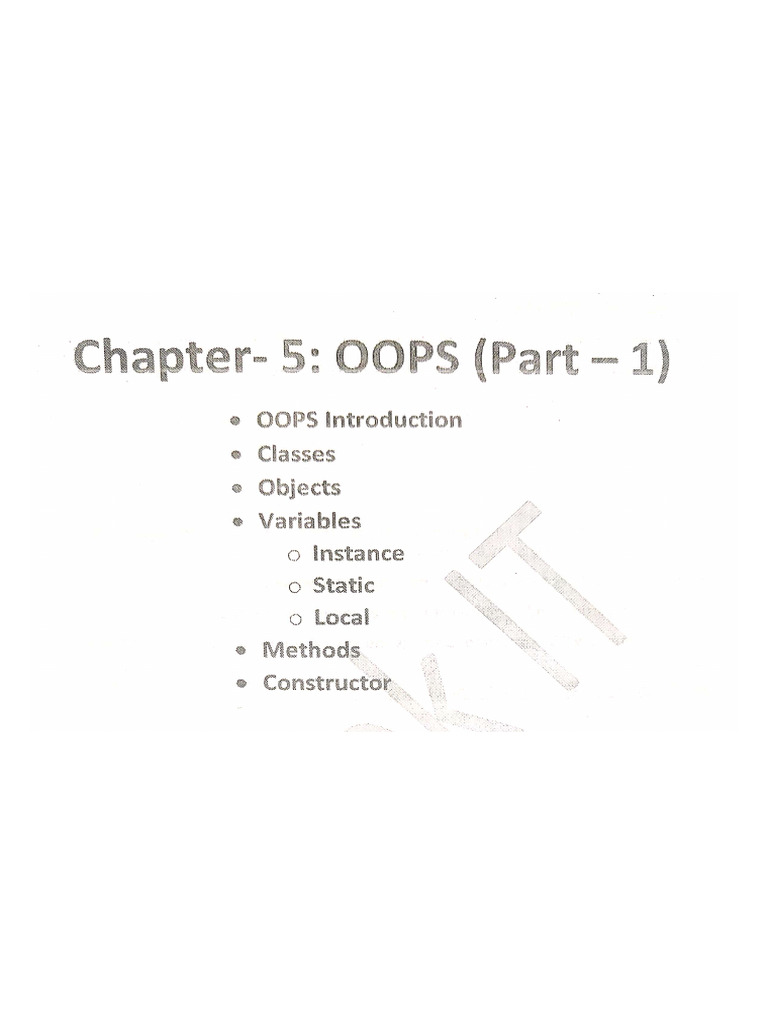 Oops - 1 | PDF