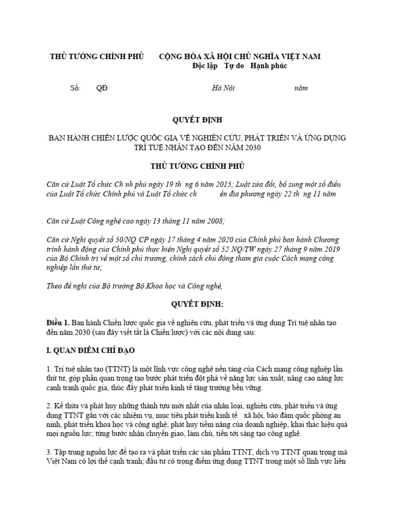CNTT - Quyetdinh - TTG - 127 - Chien Luoc Tri Tue Nhan Tao | PDF